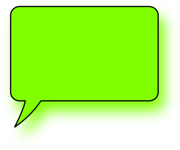 Square Speech Bubbles - Green Text Bubble Png - (600x511) Png Clipart ...