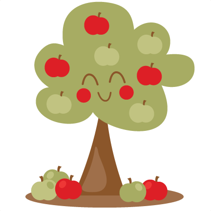 Apple Tree Svg Scrapbook Cut File Cute Clipart Files - Cute Apple Tree ...