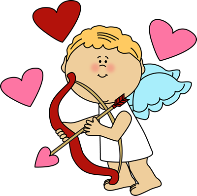 Cupid Clip Art - Valentine Cupid Clipart - (400x397) Png Clipart Download