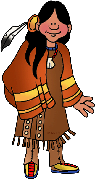 Northeast Woodland Woman - First Nation People Cartoon - Full Size PNG ...