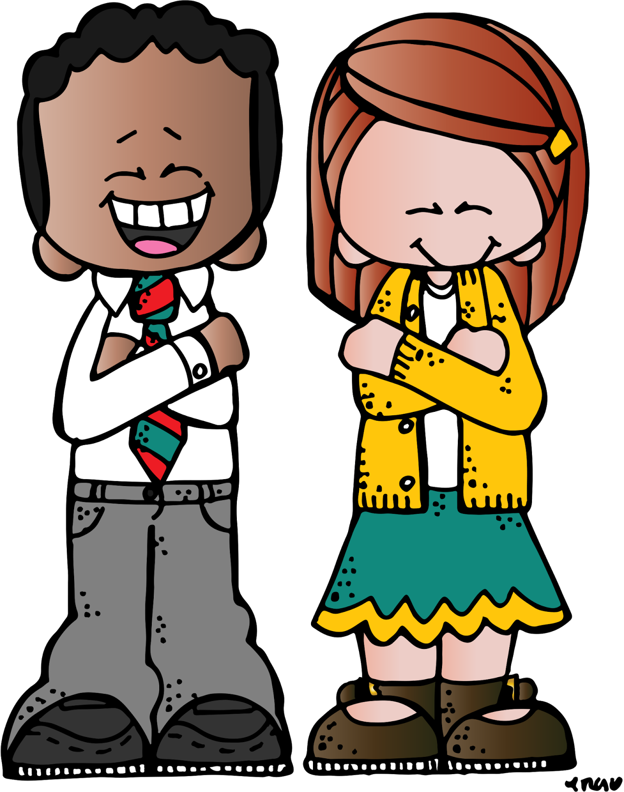 Boy Praying Clipart - Melonheadz Boy And Girl - (1262x1600) Png Clipart ...