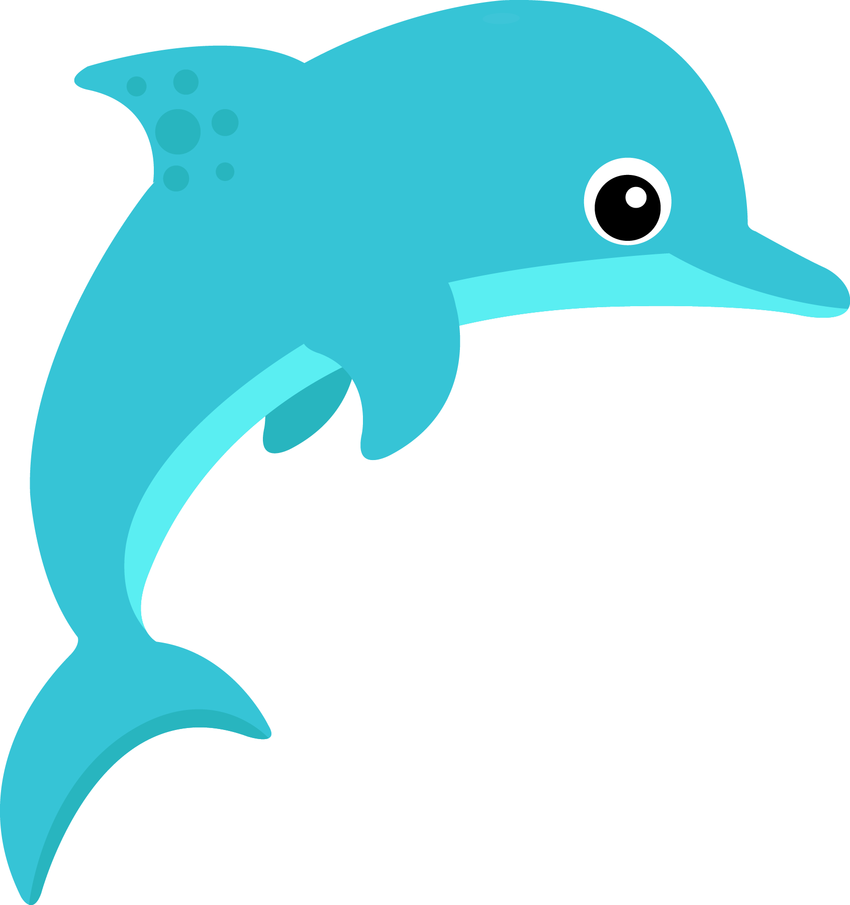 Dolphins Clipart Ocean Life - Sea Creature Clip Art - Full Size PNG ...