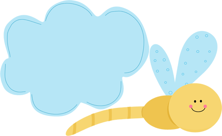 Dragonfly Flying Under A Cloud - Cute Cloud Baby Png - Full Size PNG ...