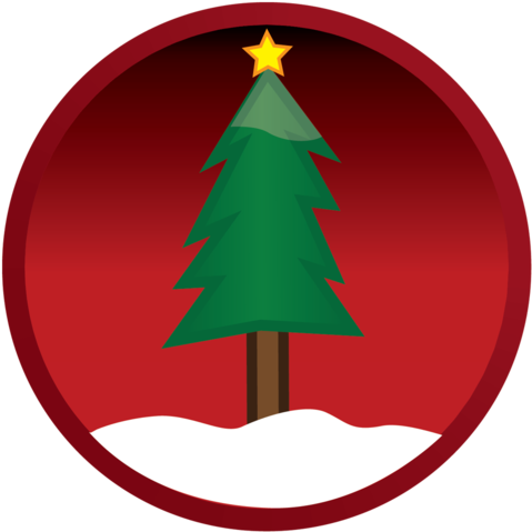 Vector Christmas Tree Button - Christmas Button Png - Full Size PNG ...