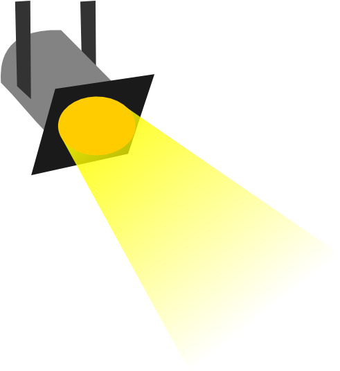 Free Person Clipart Image Cartoon Spotlight Clipart - Spot Light Clip ...