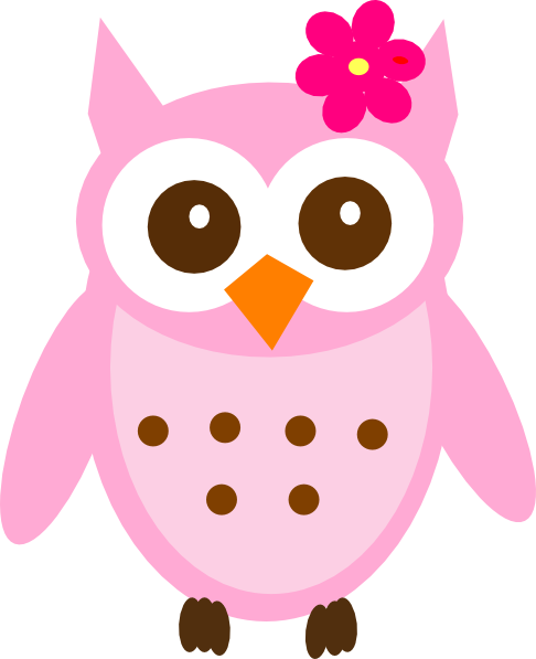 Pink Baby Owl Clip Art At Clker - Clip Art Baby Owl - Full Size PNG ...