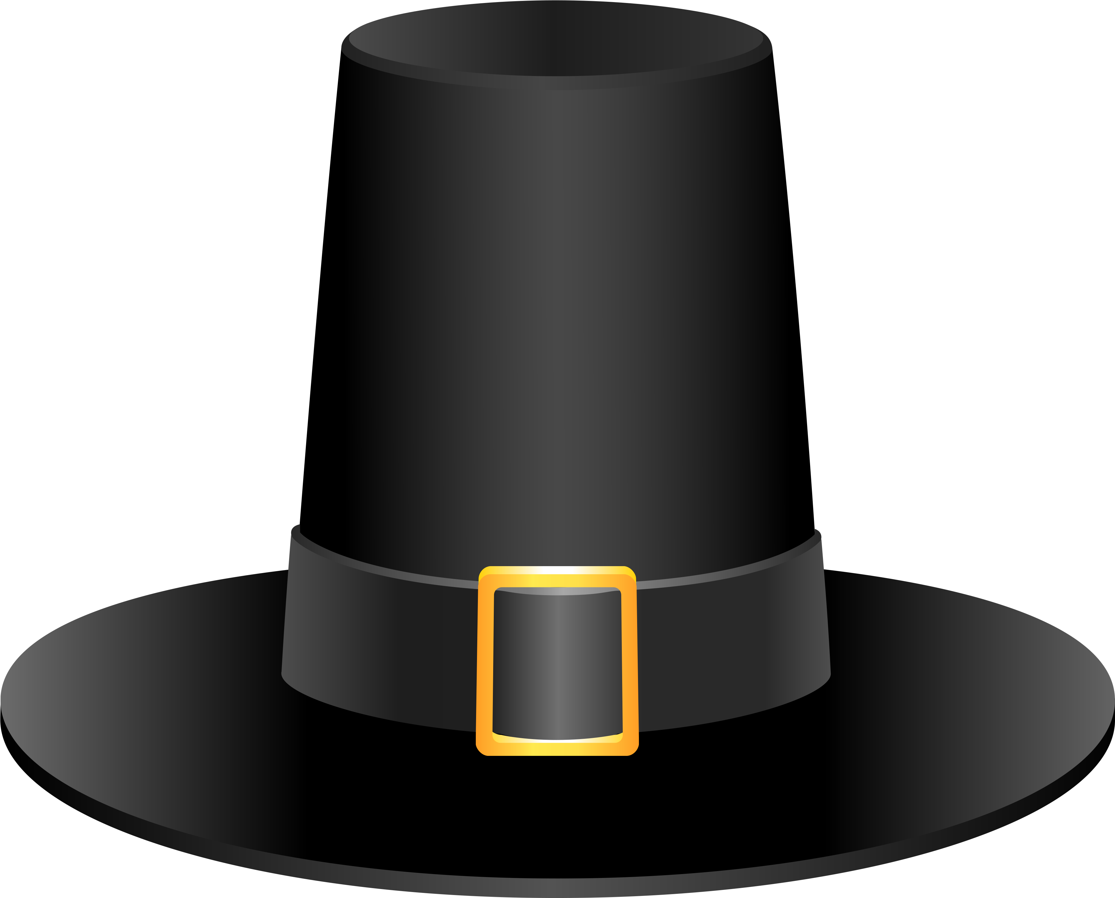 Hat Thanksgiving Clipart - Pilgrim Hat Clip Art .png - Full Size PNG ...