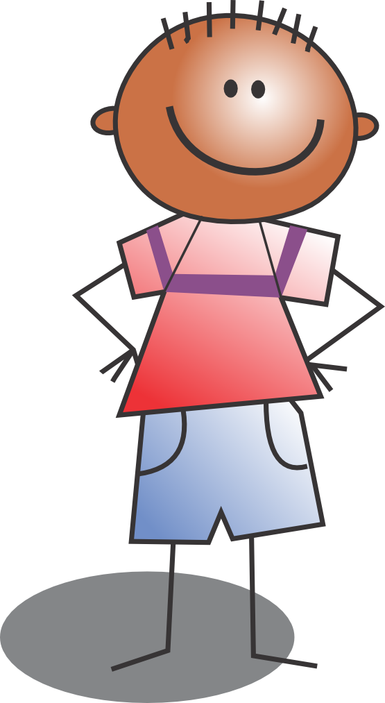 Happy Children - Kid Standing Clipart - (1979x3614) Png Clipart Download