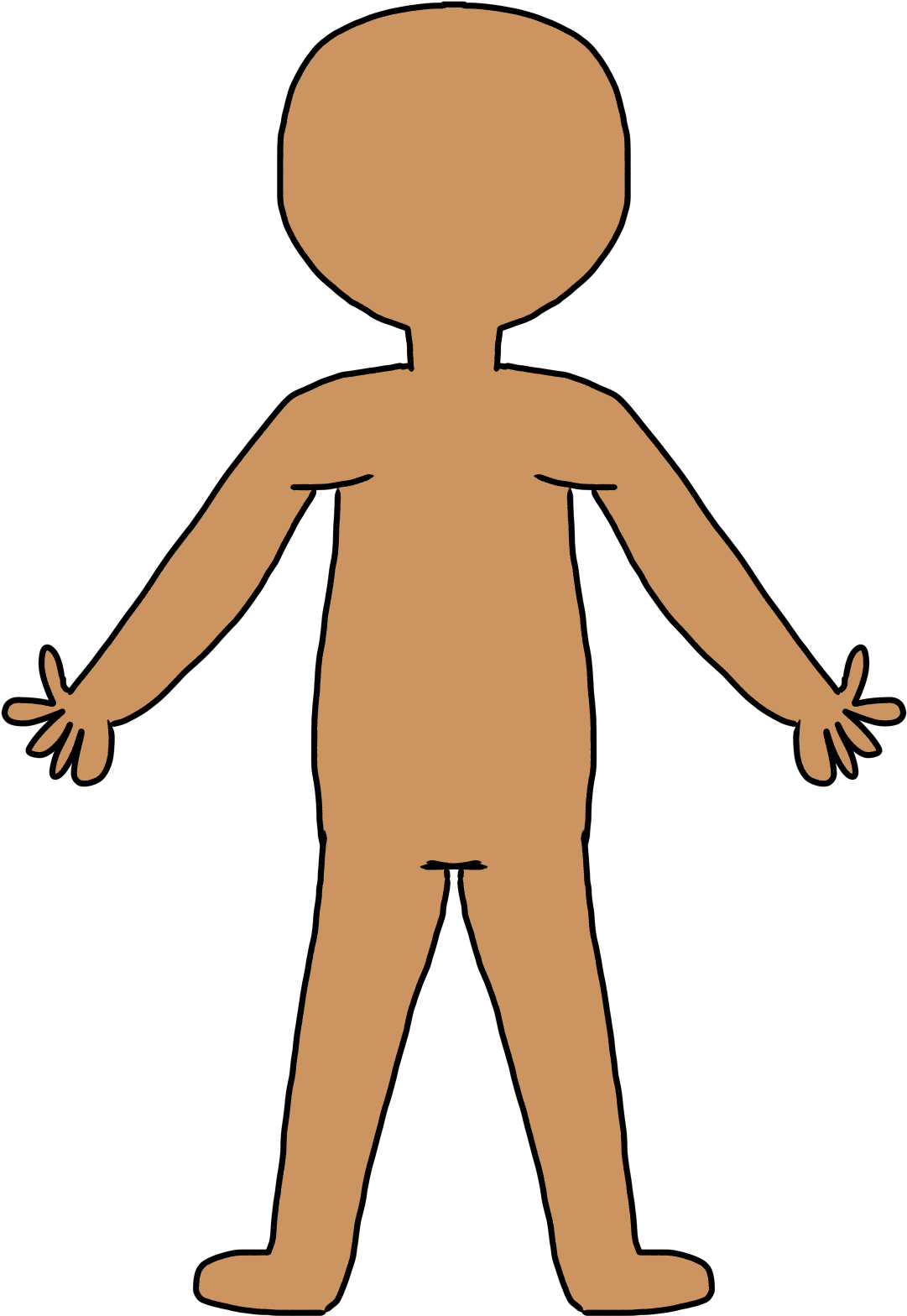 Body Clip Art - Body Clipart - (1200x1600) Png Clipart Download