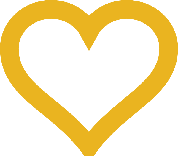 Yellow Heart Frame Png - (600x524) Png Clipart Download