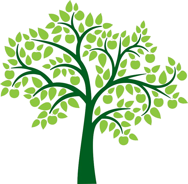 Tree Template - (736x719) Png Clipart Download