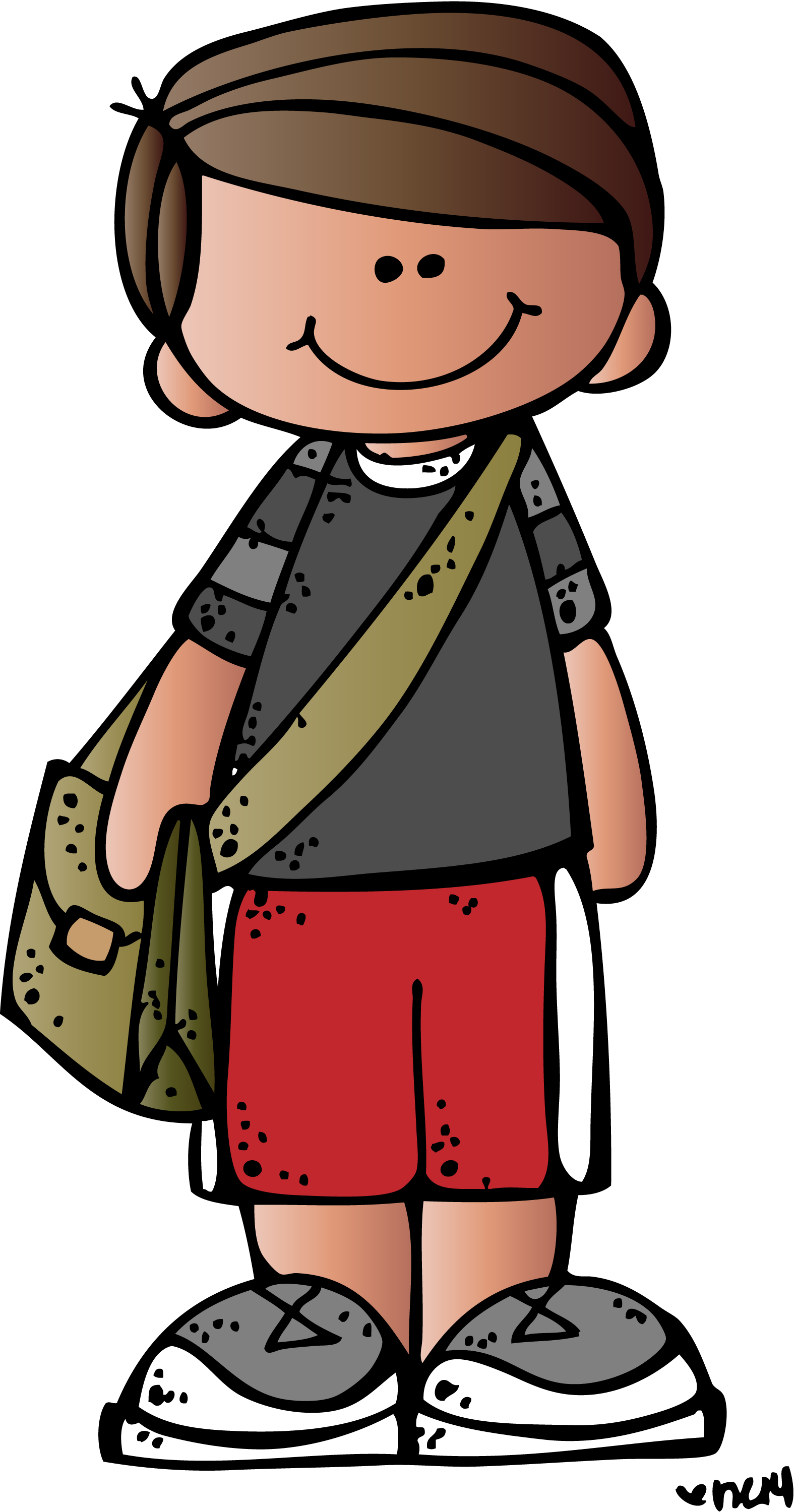 Kids - - Melonheadz Boy Clipart - (1579x3000) Png Clipart Download