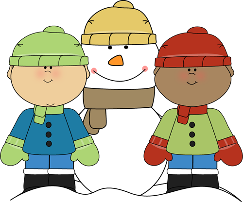 Winter Clip Art - Winter Kids Clipart - (500x416) Png Clipart Download
