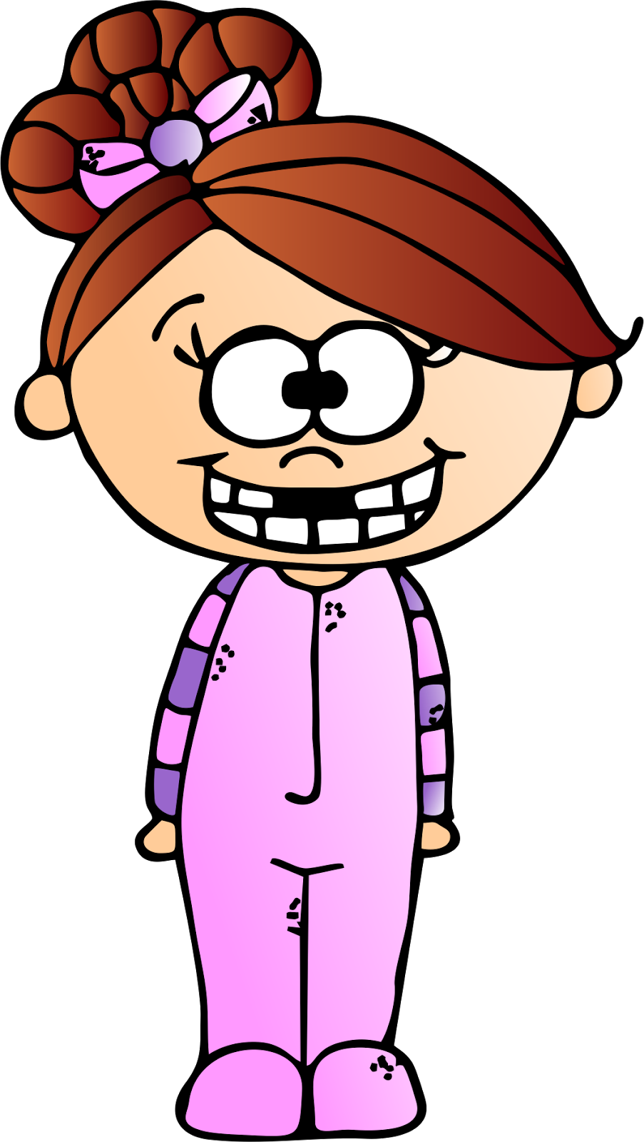 Cute Kids Clipart Freebie - Girl Lost Tooth Clipart - (903x1600) Png ...