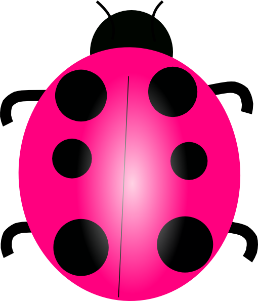 Pink Ladybug Clip Art At Clker Com Vector Clip Art - Pink Lady Bug Clip ...