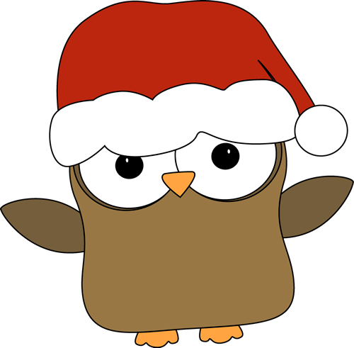 Clipart Christmas Owls Owl Clip Art Clip Art Christmas - Owl With Santa ...
