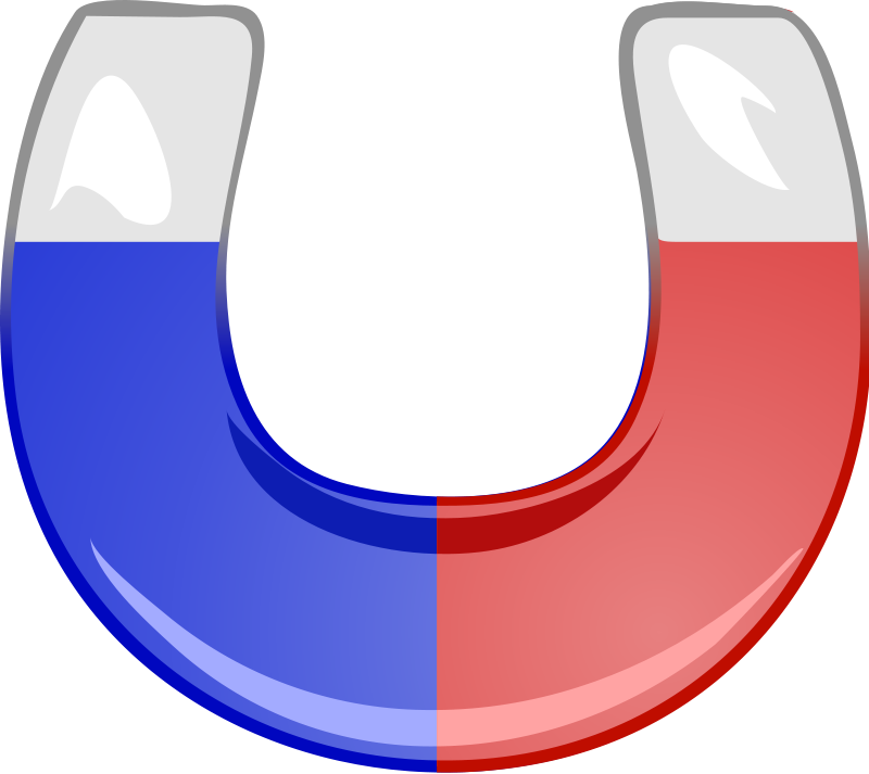 Animated Science Clipart - Red And Blue Magnet - (800x713) Png Clipart ...