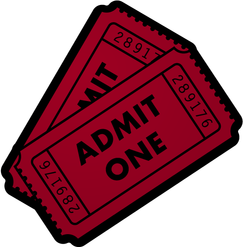 Ticket Clip Art Clipart - Admit One Vector - (512x512) Png Clipart Download