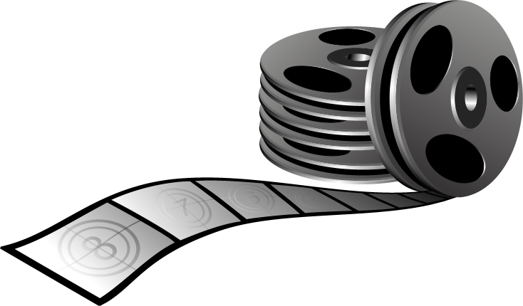 Movie Clipart Scroll - Movie Scrolls - (734x430) Png Clipart Download