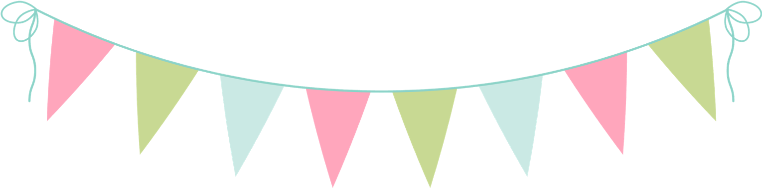 Bunting Clipart Afternoon Tea - Party Bunting Clip Art - (1600x416) Png ...