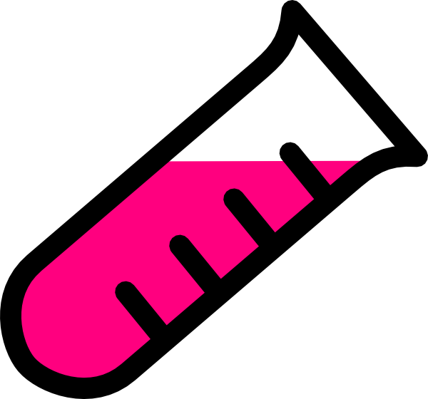Test Tube Clipart Pink Test Tube Clip Art At Clker - Science Test Tubes ...