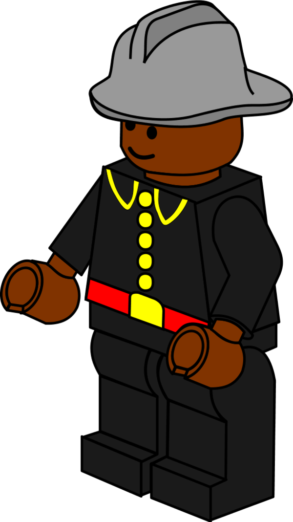 Pitr Lego Town Fireman Clip Art Free Vector 4vector - Lego Clipart ...