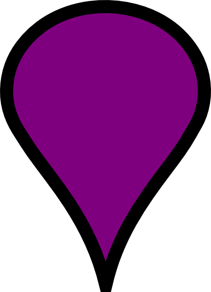 Map Clipart Google Map - Google Map Pin Purple - Full Size PNG Clipart ...