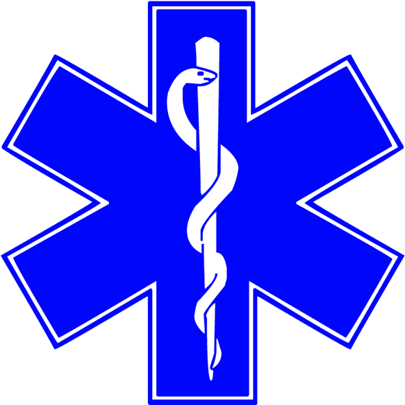 Blue Star Of Life Medical Symbol - Star Of Life Stickers - (2000x2008 ...