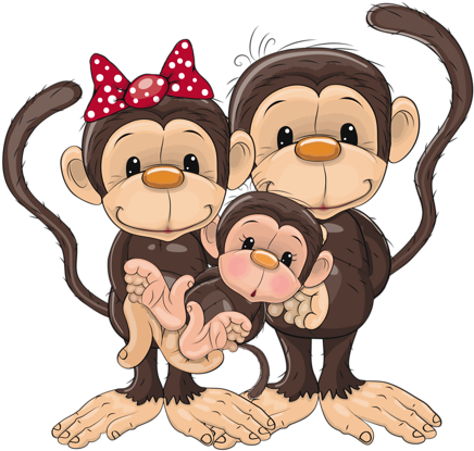 Monkey Family Monkeys Pinterest Baby Monkey Clip Art - Monkey Mothers ...