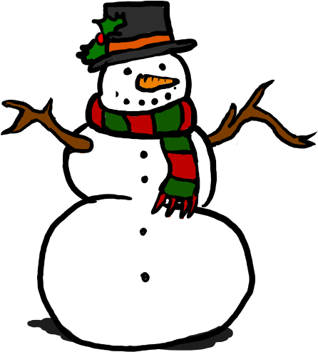 Snowman Black And White Free Snowman Clipart Black - Free Clipart ...