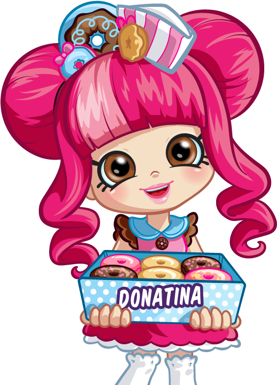 Character Donatina - Donatina Shopkins - (570x784) Png Clipart Download