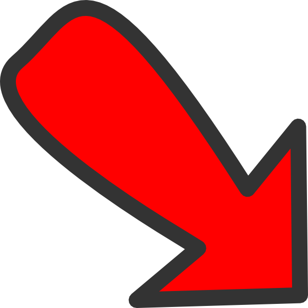Falling Arrow Clip Art - Cute Red Arrow Clipart - Full Size PNG Clipart ...