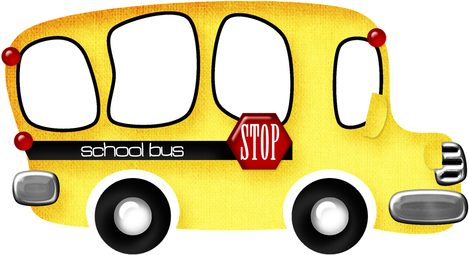 Thank - You - School - School Bus - (1600x881) Png Clipart Download