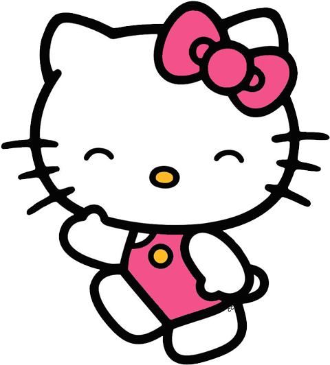 Hello Kitty Butterfly - Cute Hello Kitty Gif - (485x539) Png Clipart ...