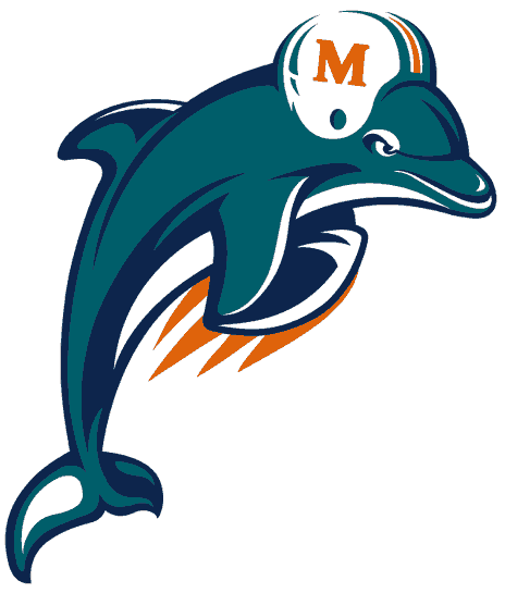 Football Team Logos Clip Art - Miami Dolphins Old Logo - (464x545) Png ...