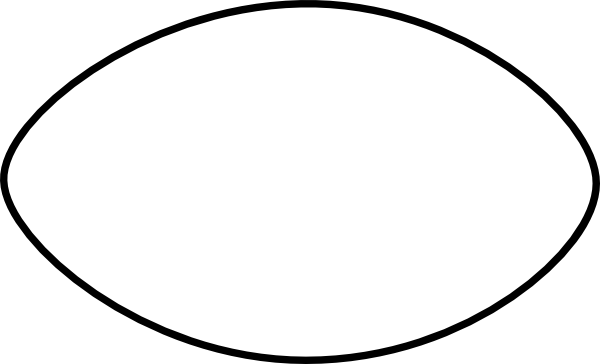 Free Printable Football Stencil - Football Outline - (600x364) Png ...