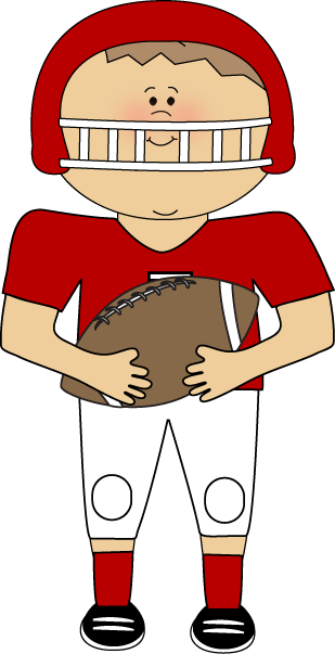 Football Player Clip Art - Playing American Football Clipart - (309x603 ...