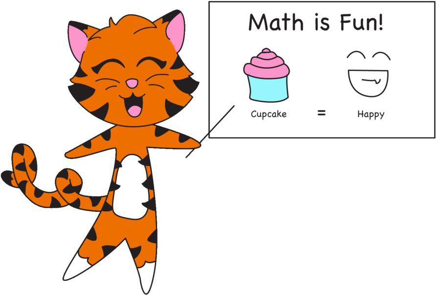 Tiger Clipart Math - Math Tiger - (900x630) Png Clipart Download