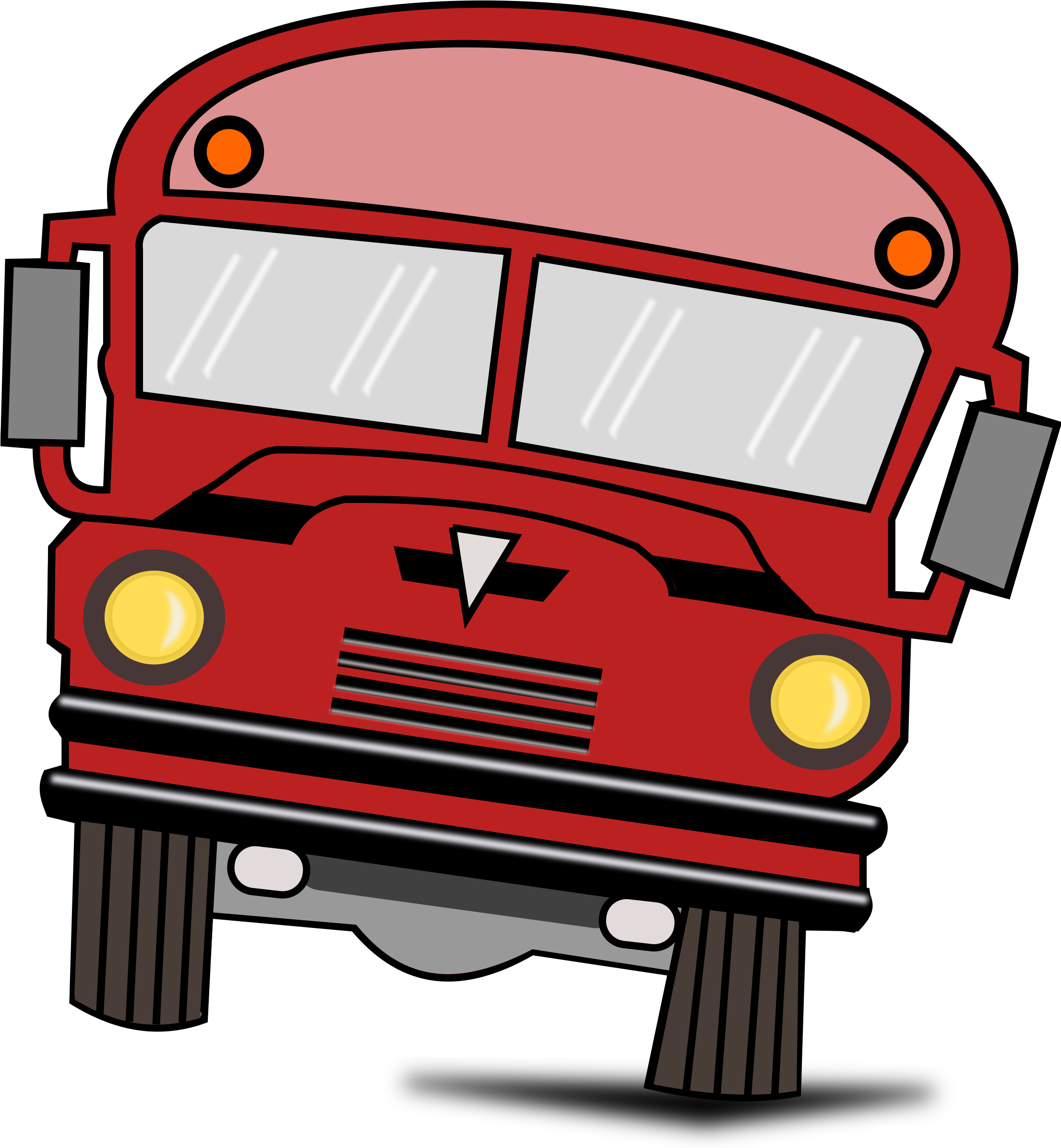 Cartoon Vintage Bus - Bus Cartoon Png - Full Size PNG Clipart Images ...