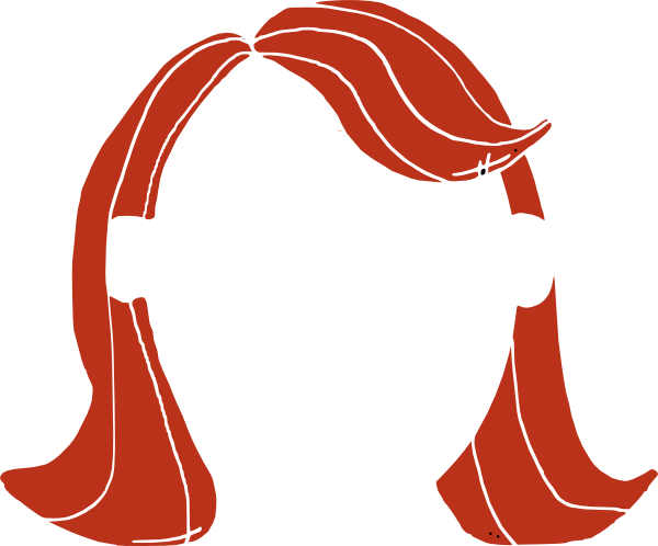 Red Hair Clip Art - (600x498) Png Clipart Download