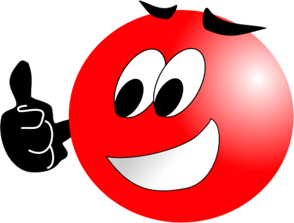 Red Smiley Face Clip Art - Red Smiley Face Png - (600x454) Png Clipart ...