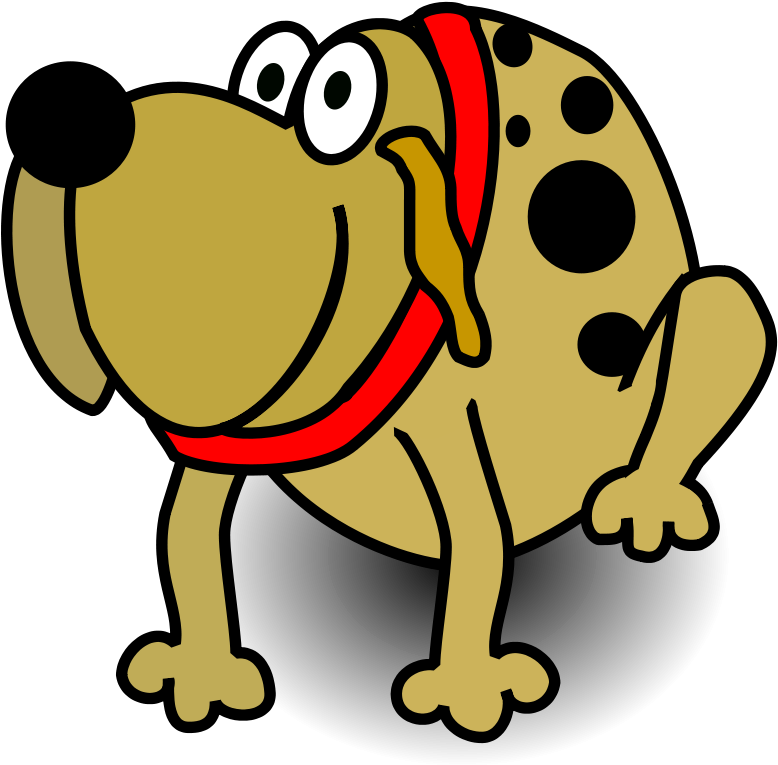 Fat Dog Cartoon Png - (800x800) Png Clipart Download