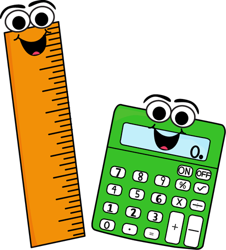 Ruler And Calculator - School Supplies With Faces - (452x500) Png ...