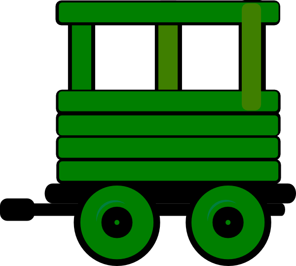 Toot Toot Train Carriage 6 Clip Art At Clker - Cartoon Train With ...
