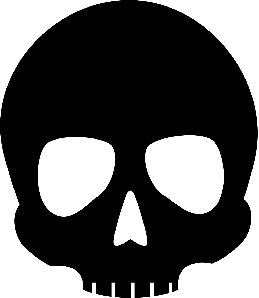 Skull Icon - Skull Icon Png - (1000x1149) Png Clipart Download