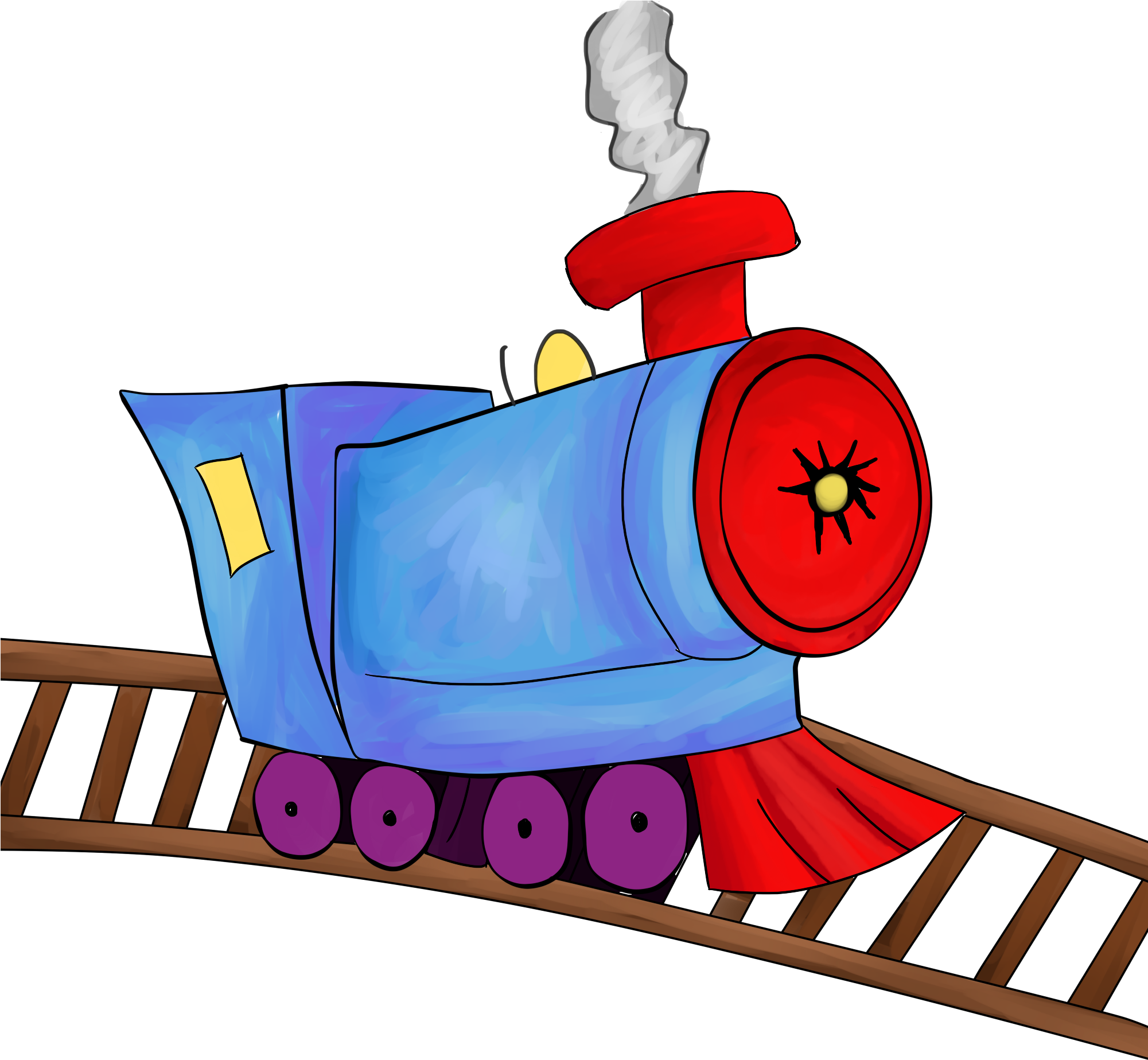 Train Free To Use Clip Art - Train On Track Clipart - Full Size PNG ...