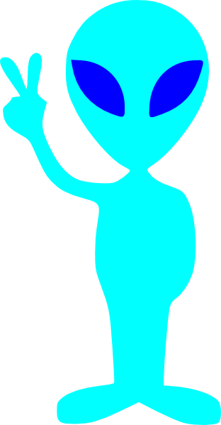 Free Alien Clipart Space Aliens Image - Blue Alien Clipart - Full Size ...