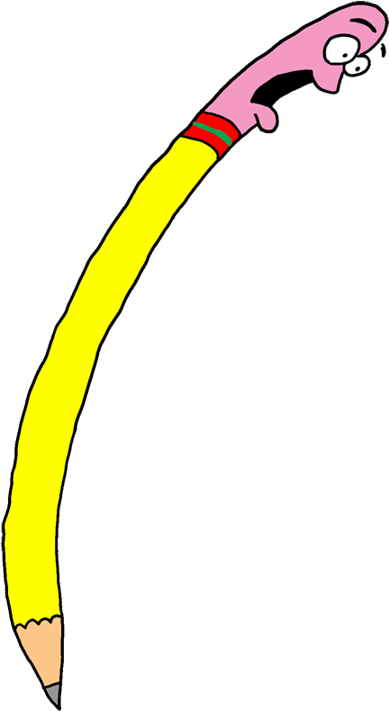 Shocked Pencil - Pencil Gif Animation Png - (447x800) Png Clipart Download