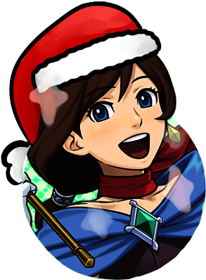 Ace Attorney Secret Santa - Cartoon - (460x460) Png Clipart Download