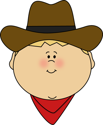 Free Printable Clip Art Borders - Cowboy Face Clipart - (413x500) Png ...